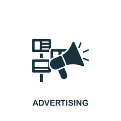 Sponsored ad icon monochrome simple digital Vector Image