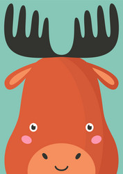 Cute Moose Face Vector Images (over 400)