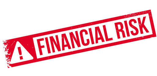Financial risk rubber stamp Royalty Free Vector Image