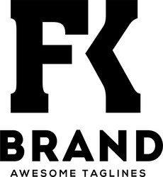 K and f vintage initials logo symbol letters Vector Image