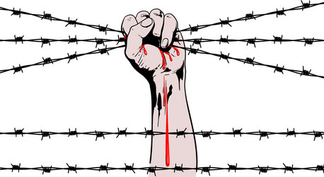 Barbed wire border Royalty Free Vector Image - VectorStock