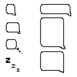 8 Bit Speech Bubble Vector Images (over 300)