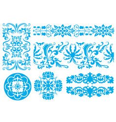 Floral scroll pattern Royalty Free Vector Image