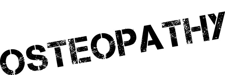 Osteopathy rubber stamp Royalty Free Vector Image