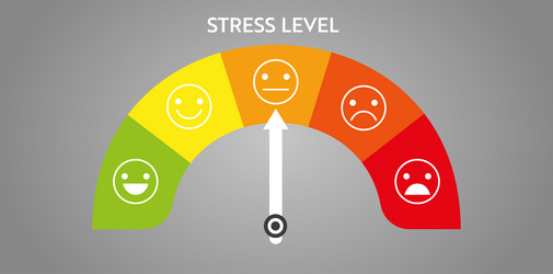 Pain level meter indicator Royalty Free Vector Image