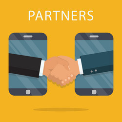 Handshake business partnership symbol success Vector Image