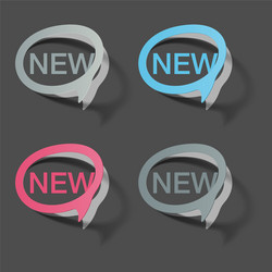 New labels Royalty Free Vector Image - VectorStock