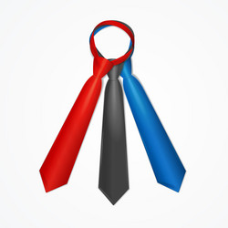 Tie set Royalty Free Vector Image - VectorStock