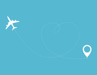 Travel Concept Seamless Pattern Abstract Airplane Vector Image