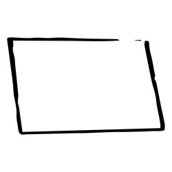 Dotted line frame doodle Royalty Free Vector Image