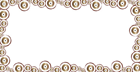 Evil eye with dark brown colors Royalty Free Vector Image