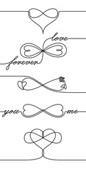 Eternal endless love sign on white background Vector Image