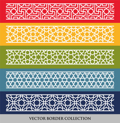 Collection of borders and decorative elements Vector Image