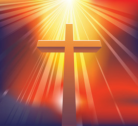 Easter cross Royalty Free Vector Image - VectorStock