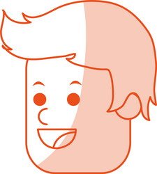 Flat line man design Royalty Free Vector Image