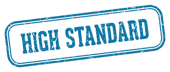 High standard stamp rectangular Royalty Free Vector Image