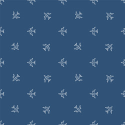 Seamless aircraft pattern Royalty Free Vector Image