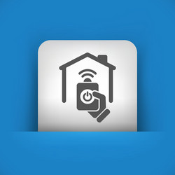 Remote home icon Royalty Free Vector Image - VectorStock