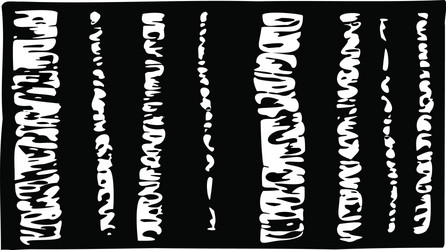 Alphabet poster made birch tree log letters Vector Image