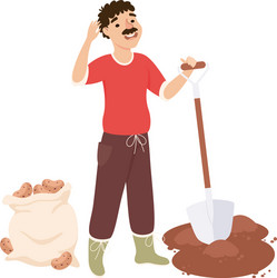 Farmers or agricultural workers cultivating plants