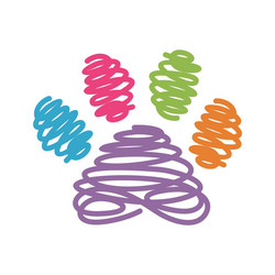 Paws logo Royalty Free Vector Image - VectorStock
