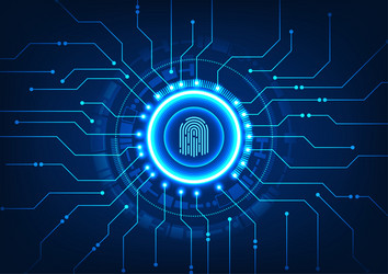 Screen technology background with lock Royalty Free Vector