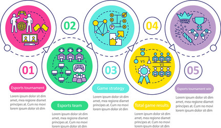 Esports brochure template layout Royalty Free Vector Image