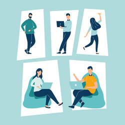 Five People Vector Images (over 7,900)