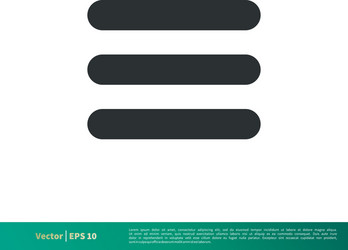 Menu interface - ui icon logo template design eps Vector Image