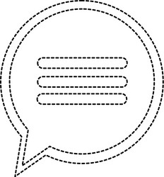 Speech bubble isolated icon Royalty Free Vector Image