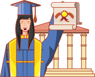 Graduation Lady Vector Images (over 1,700)