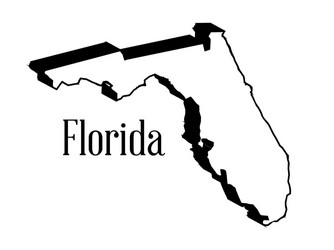 Florida Map Outline Vector Images (over 960)