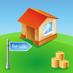 A traditional adobe house Royalty Free Vector Image