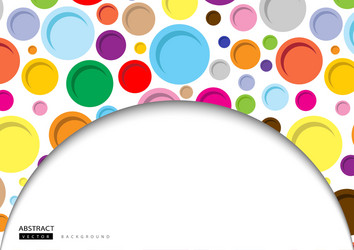 Abstract pattern with colorful circles Royalty Free Vector
