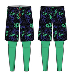 Compression Shorts Template Vector Images (over 160)