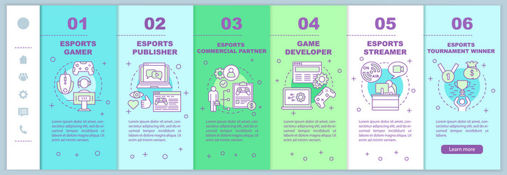 Esports brochure template layout Royalty Free Vector Image