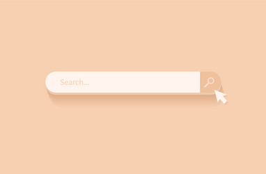 Search bar design element for ui Royalty Free Vector Image