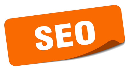 Seo sticker seo label Royalty Free Vector Image