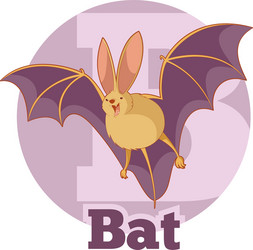 Abc cartoon bat Royalty Free Vector Image - VectorStock