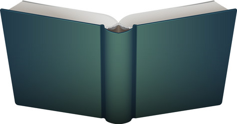 A green open book Royalty Free Vector Image - VectorStock