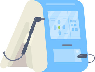 Set hospital medical equipment devices Royalty Free Vector