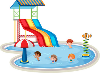 Water slide 3d icon Royalty Free Vector Image - VectorStock
