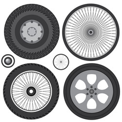 Motorcycle wheel Royalty Free Vector Image - VectorStock