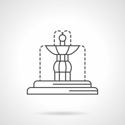 Drinking fountain line icon Royalty Free Vector Image
