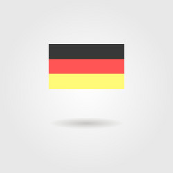 Horizontal frame and border with germany flag Vector Image