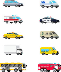 Police car emergency policy vehicle truck Vector Image