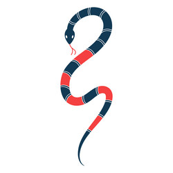 Romantic sad snake Royalty Free Vector Image - VectorStock