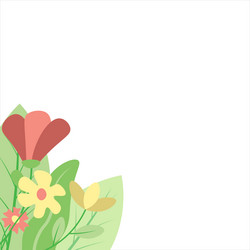 Spring flower corner Royalty Free Vector Image