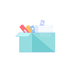 Flat cartoon boxes with tomatoesorganic Royalty Free Vector