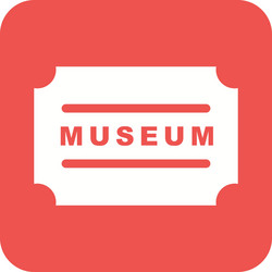 Museum tag Royalty Free Vector Image - VectorStock